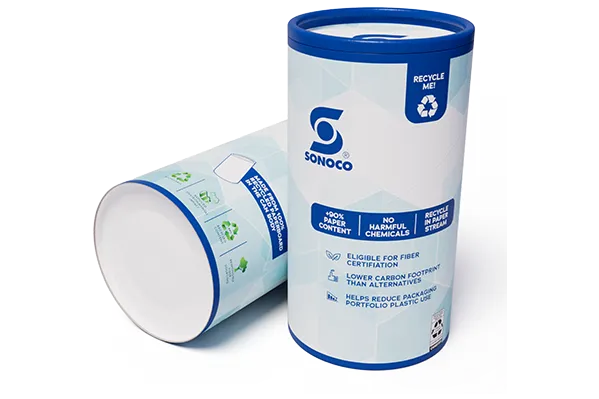 Paper Container with Paper Closures | Sonoco Products Company